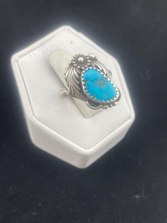 Antique native American Navajo, turquoise ring sterli… - Gem
