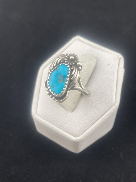 Antique native American Navajo, turquoise ring sterli… - Gem