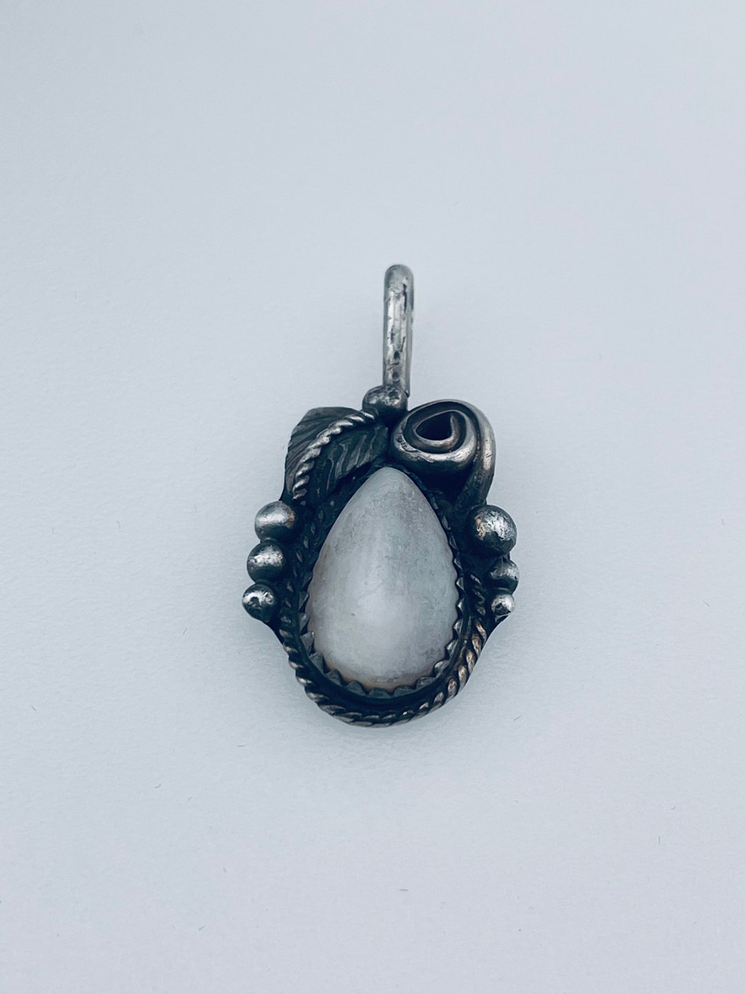 Antique Native American, Moonstone, Pendant Sterling Silver - Etsy