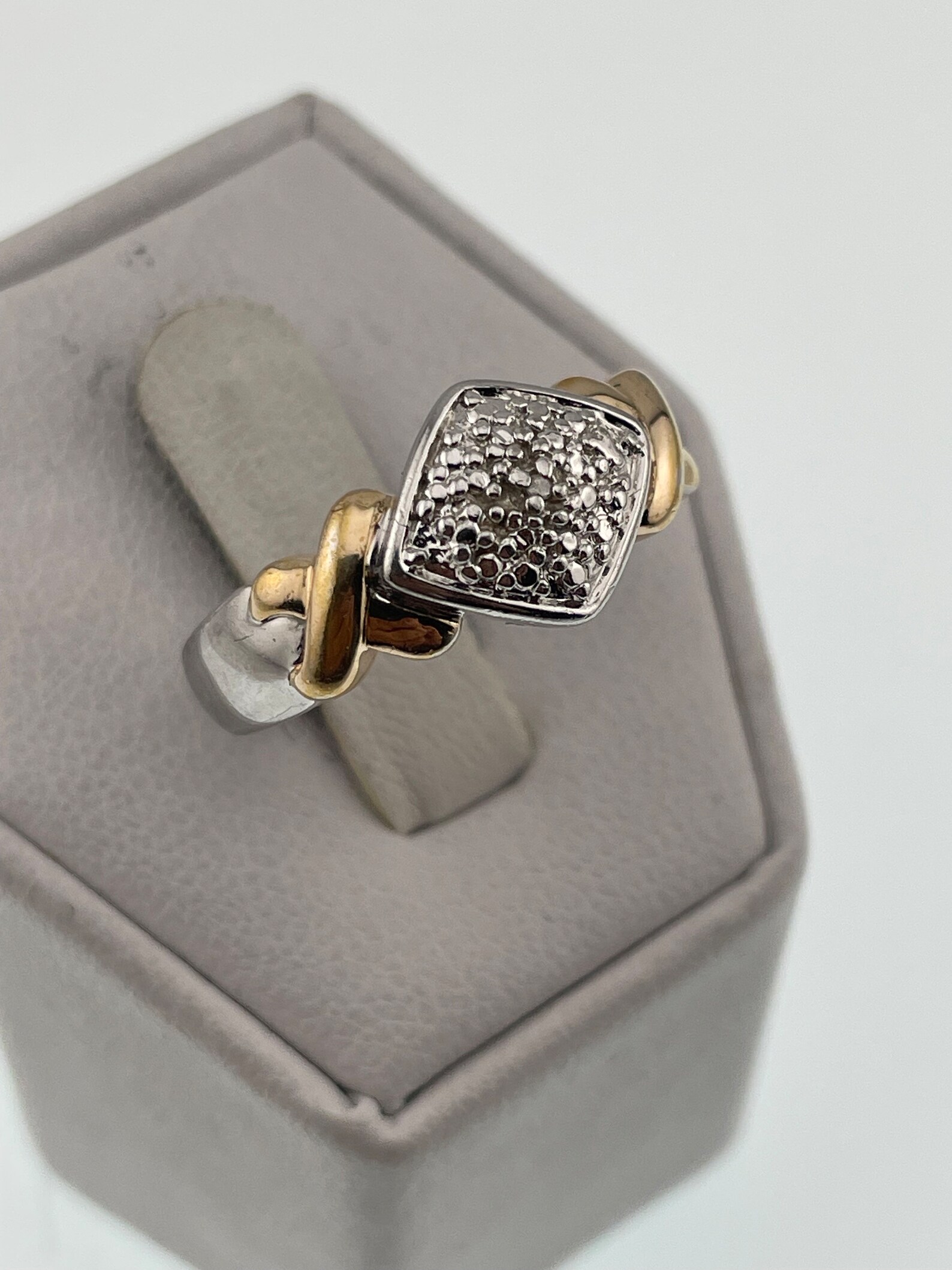 Vintage Two Tone, Diamond, Ring, Silver, and Gold - Etsy