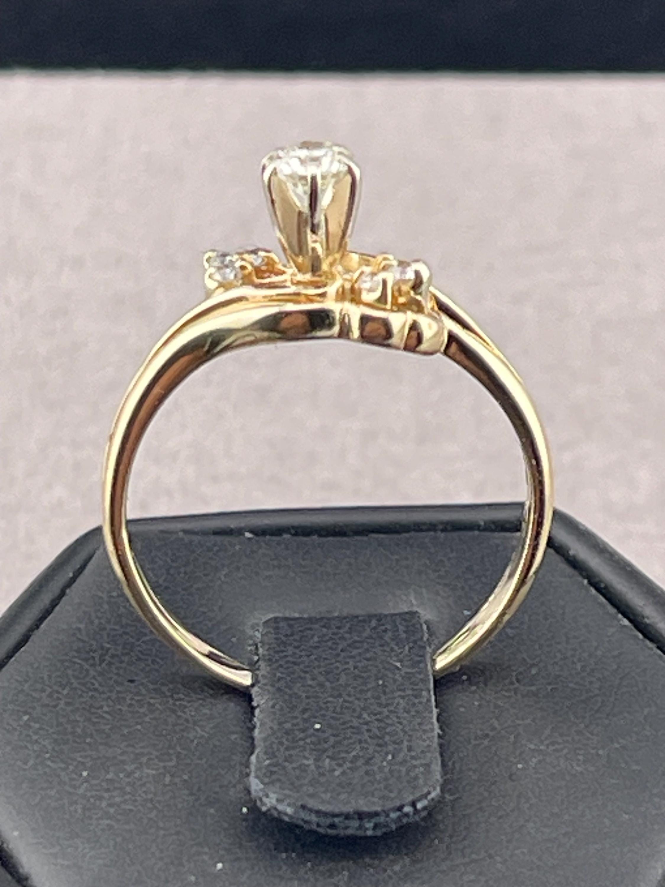 Antique 2/5 of a Carrot Diamond Wedding Set 14 Karat Yellow Gold - Etsy