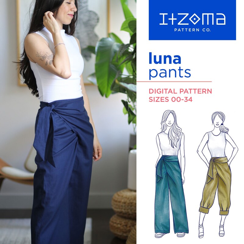 Wrap Pants Pattern - Etsy