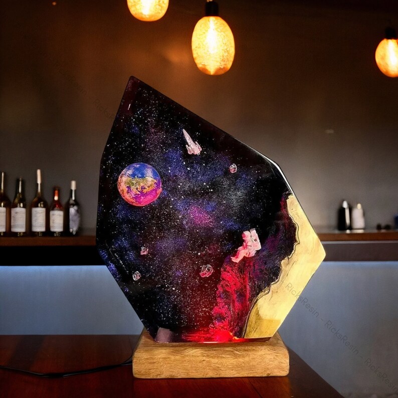Astronaut Resin Night Lights Space Resin Lamp for Home Decor Space ...