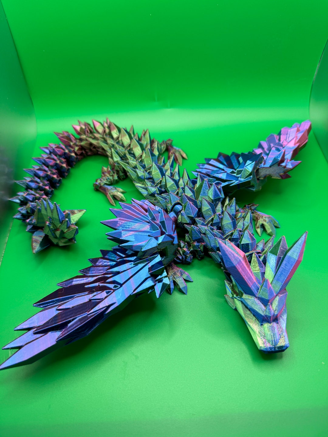 Crystal Winged Dragon and Crystal Dragon, Articulated Dragon ...