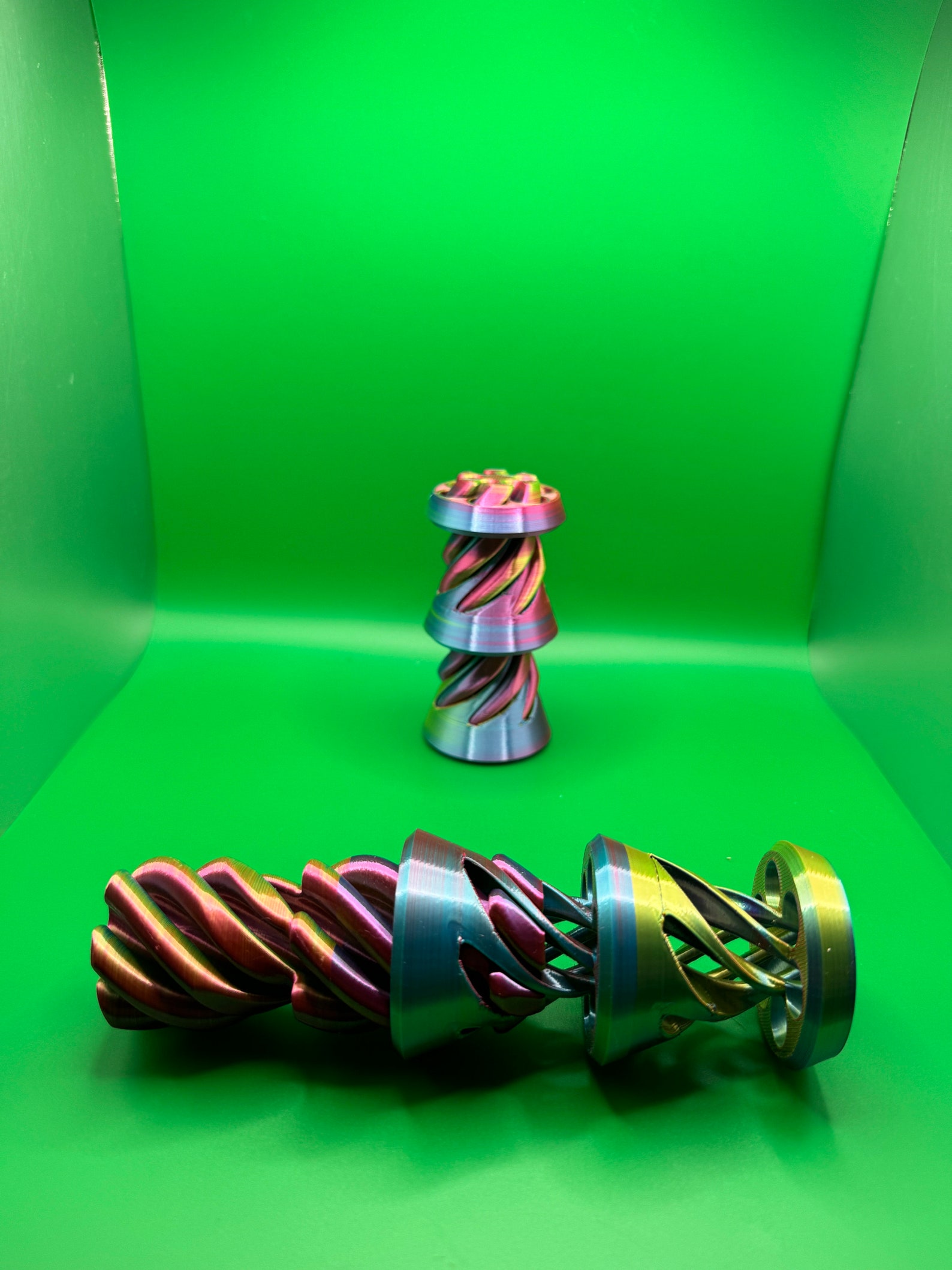 Stacked Helix Impossible Cone Pass Through, 3d Printed Fidget Cone ...
