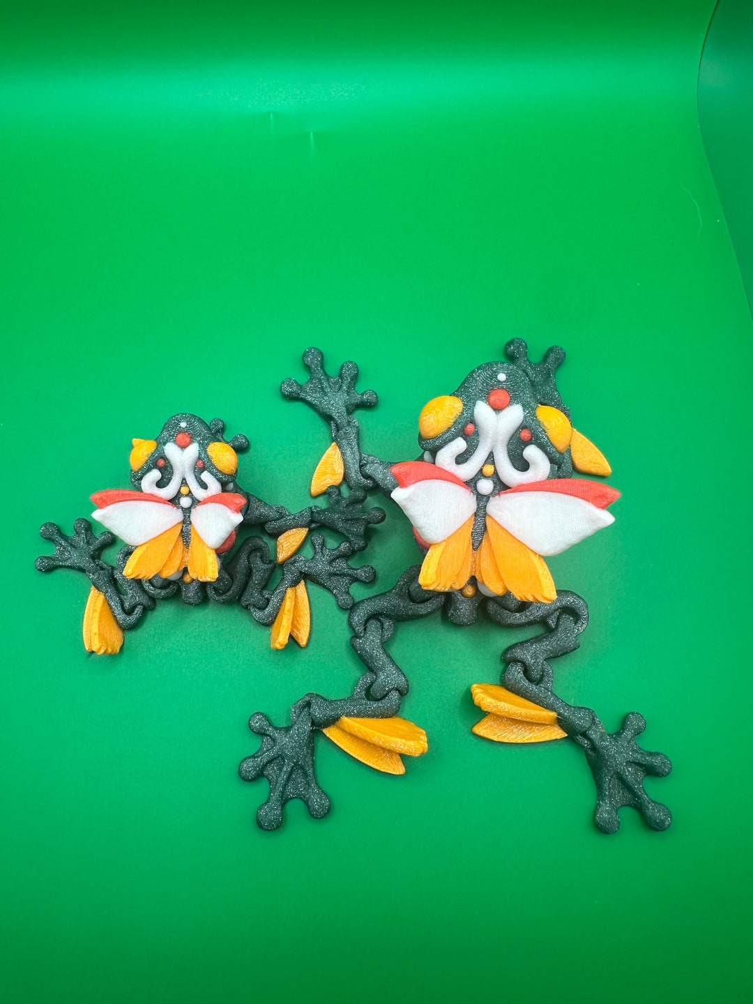 Flutter Frog, Articulating, Decorations, Fairy, Frog, Colorful ...