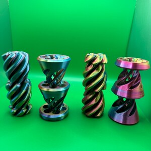 Stacked Helix Impossible Cone Pass Through, 3d Printed Fidget Cone ...
