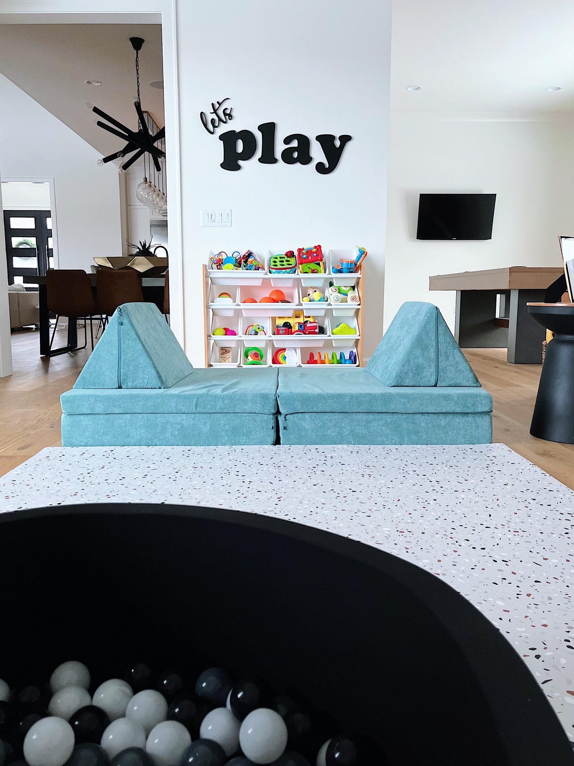 Lets Play Sign: Playroom Wall Decor, Nursery Lettering - Etsy
