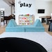Lets Play Sign: Playroom Wall Decor, Nursery Lettering - Etsy