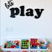 Lets Play Sign: Playroom Wall Decor, Nursery Lettering - Etsy