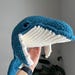 Hugo the Humpback Whale Plush Toy – Blue & Cream Stuffed Animal – 24 ...