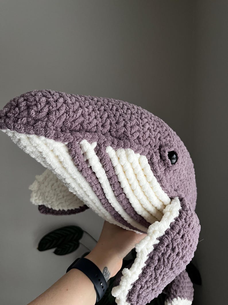 Hugo the Humpback Whale Plush Toy – Blue & Cream Stuffed Animal – 26 ...