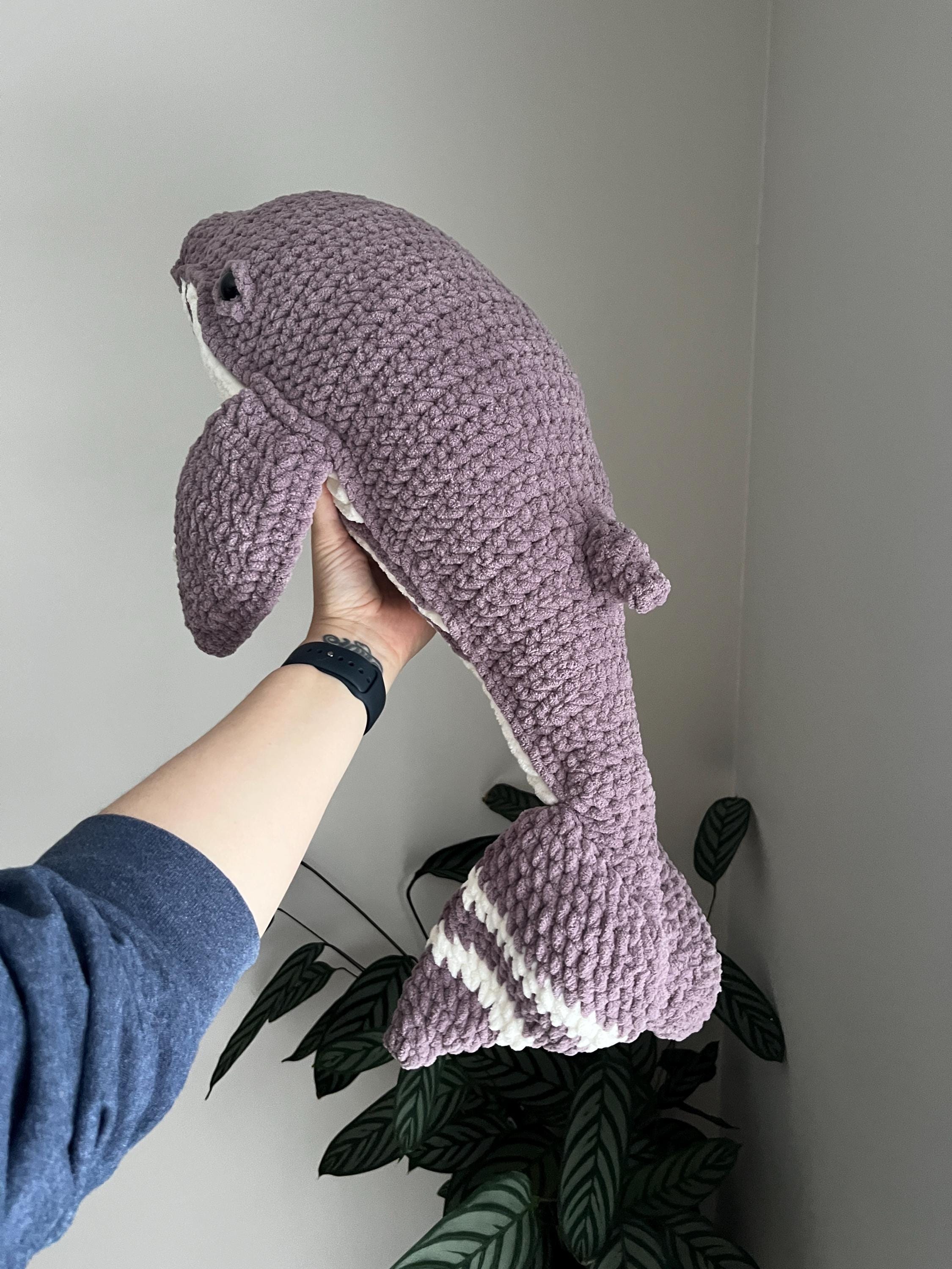 Hugo the Humpback Whale Plush Toy – Blue & Cream Stuffed Animal – 26 ...