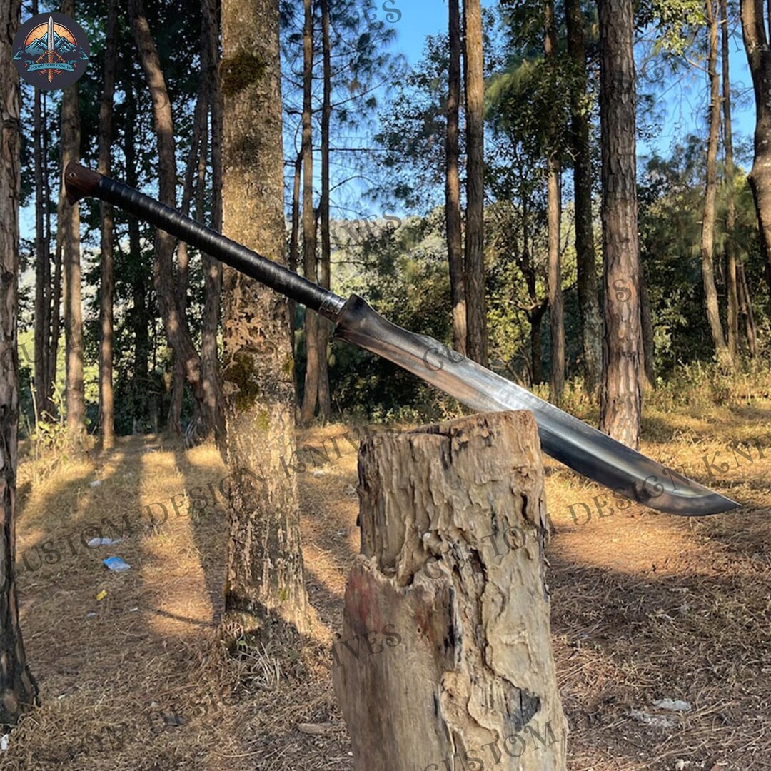 21.5 Inch Hand Forged Viking Sword Truck Leaf Spring Sword Ready to Use ...