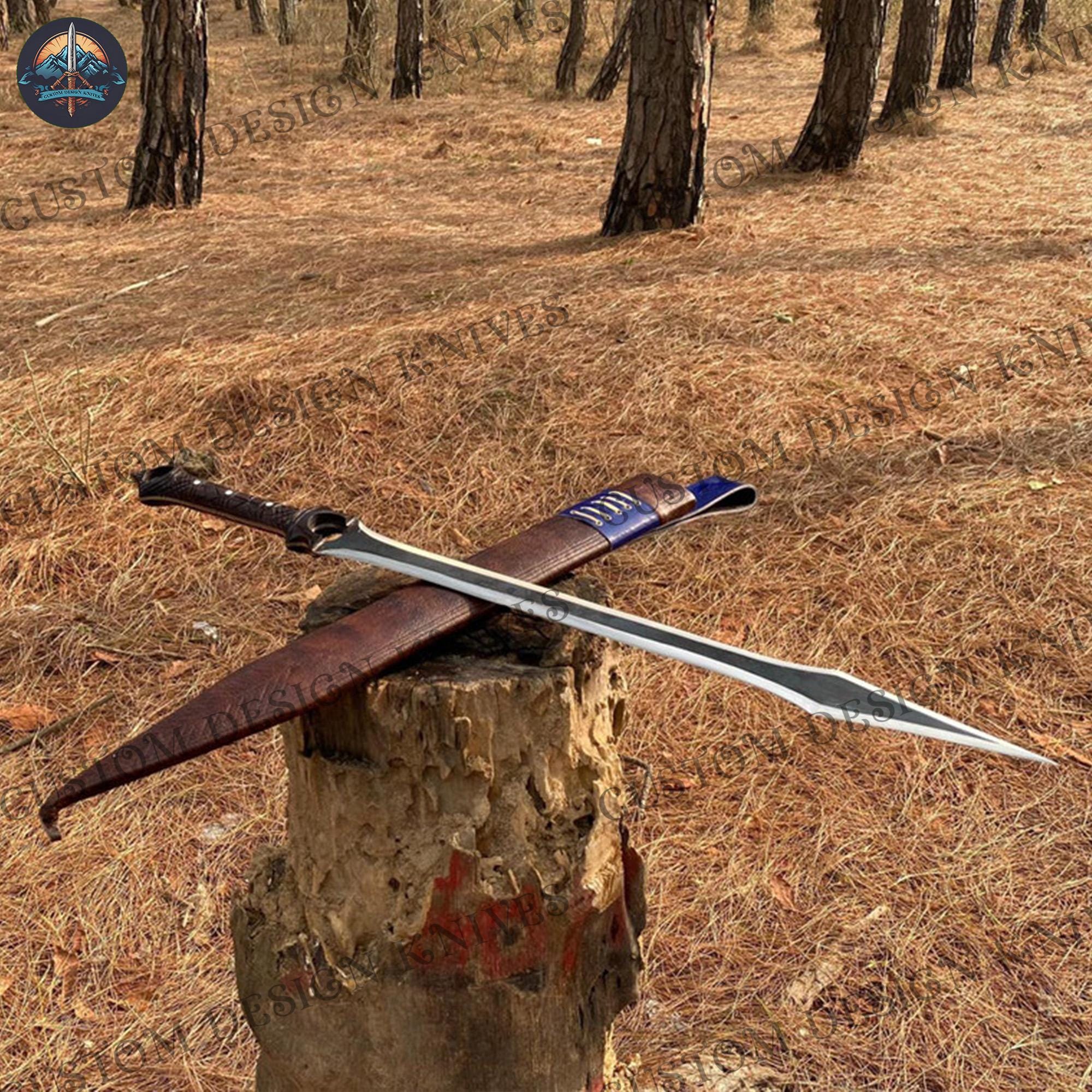22 Viking Sword Full Tang Using Sword Nepali Kukri Blade Hand Forged ...