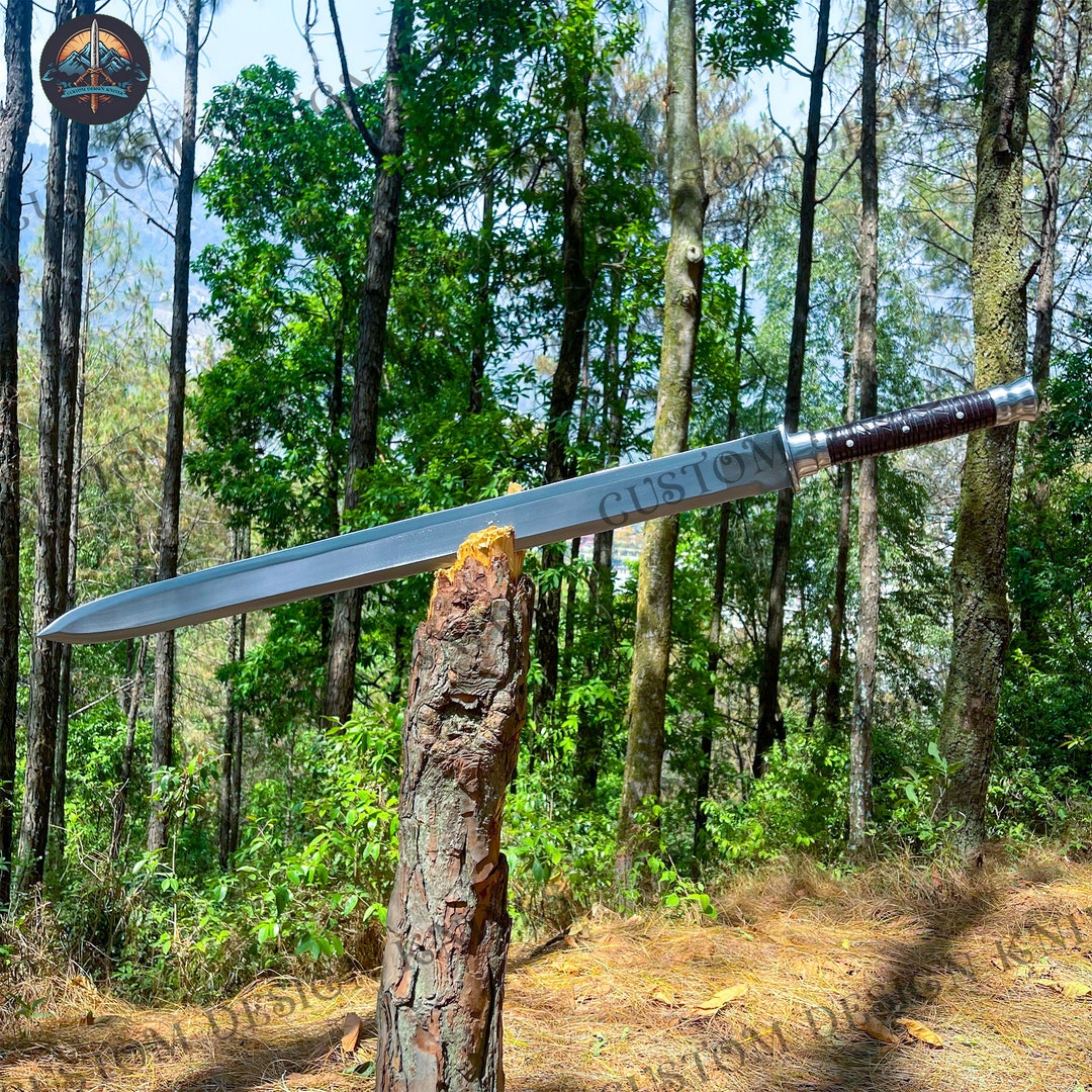 Functional Master Sword Ready to Use Blade Handmade 5160 Carbon Steel ...