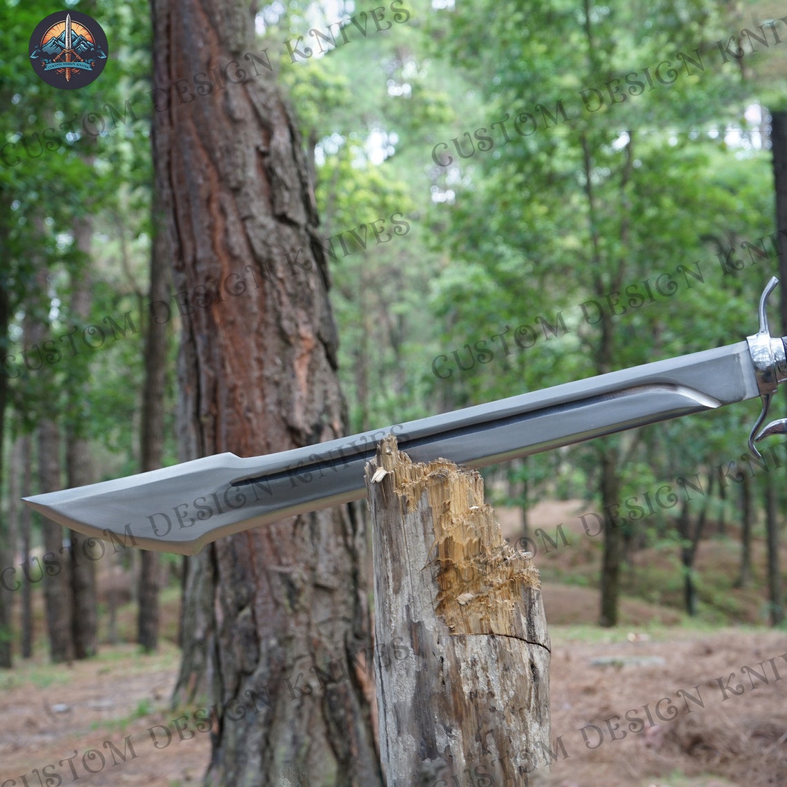 Norseman Medieval Machete Sword, Handforged Knife With Sheath, 24 Blade ...