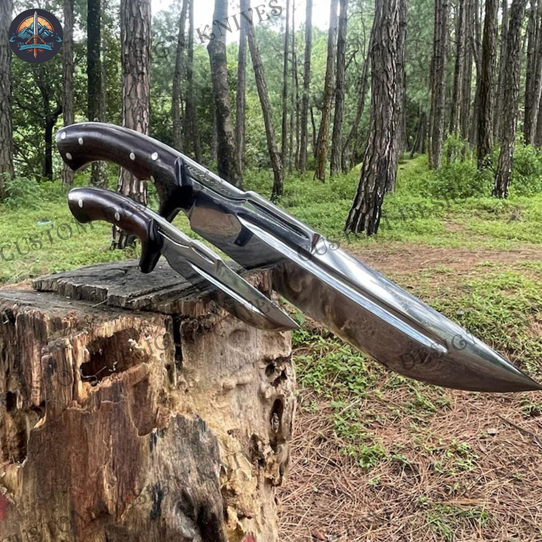 11 Inch Hand Forged Custom Seax Knife Full Tang Khukuri Using Blade ...