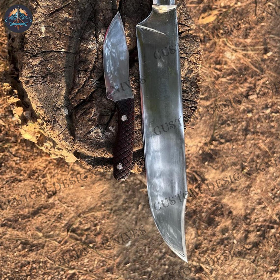 Hand Forged Custom Bowie Knife Long Fighting Knife-machete Knife-gurkha ...