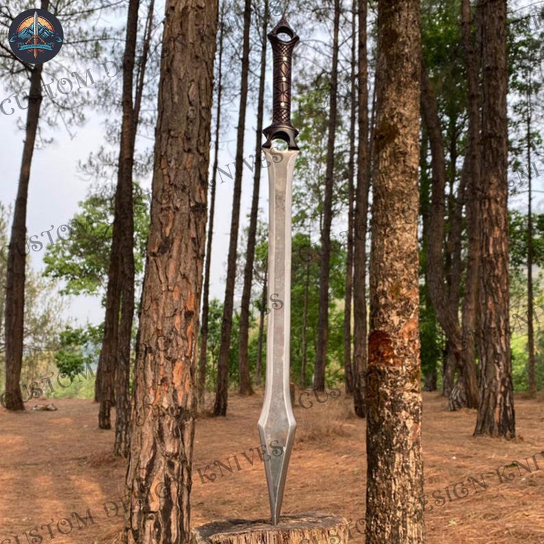 22 Viking Sword Full Tang Using Sword Nepali Kukri Blade Hand Forged ...