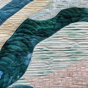 Fluid Motion Quilt Pattern for Natural Affinity (downloadable Digital ...