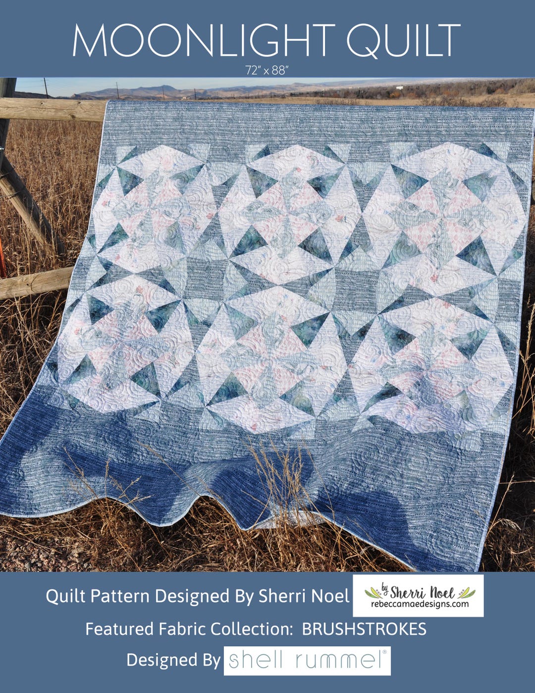 NEW!!! Moonlight Quilt Pattern for Brushstrokes (downloadable Digital ...