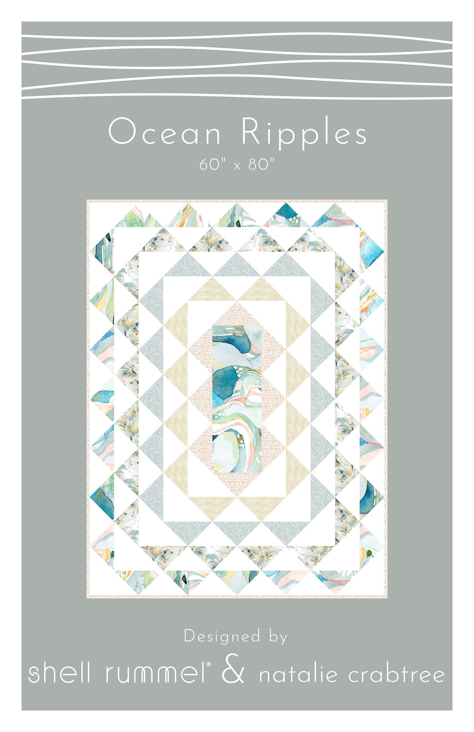 Ocean Ripples for NATURAL AFFINITY (downloadable Digital PDF) Quilt ...