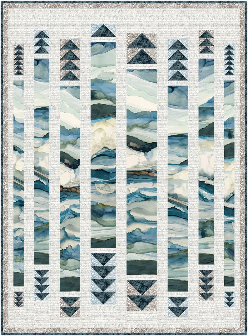 With the Tides (downloadable Digital PDF) Quilt Pattern by Shell Rummel ...
