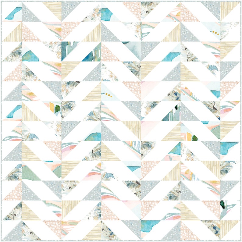Ocean Ripples for NATURAL AFFINITY (downloadable Digital PDF) Quilt ...