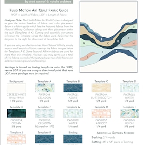 Fluid Motion Quilt Pattern for Natural Affinity (downloadable Digital ...