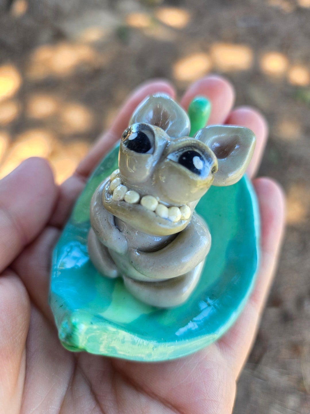 Garden Gremlin on Magnetic Leaf - Etsy