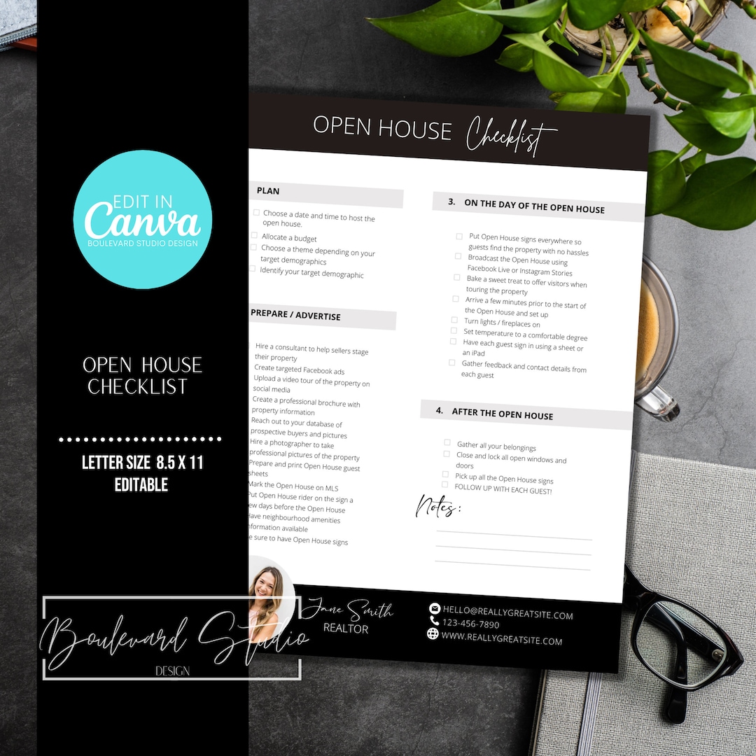 Editable Open House Checklist, Real Estate Templates, Onboarding Packet ... Editable Open House Checklist, Real Estate Templates, Onboarding Packet ...