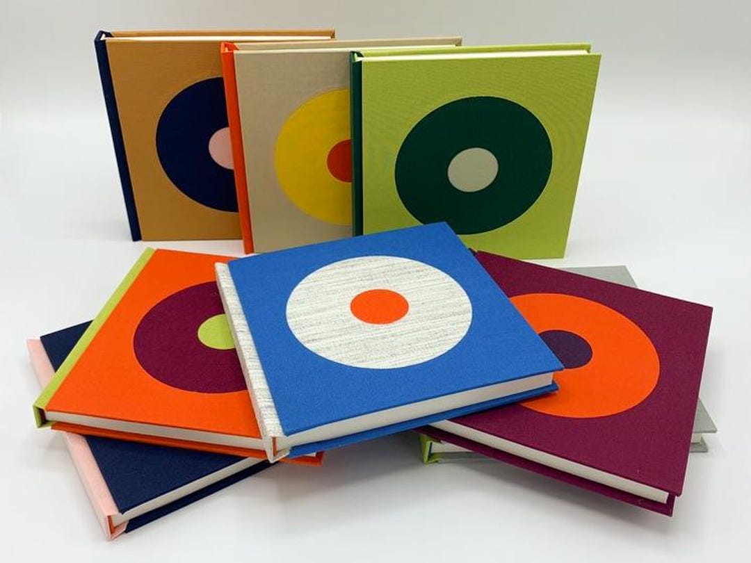 Square Hardcover Notebook/journal/sketchbook // 6.25" X 6.25" // Retro ...