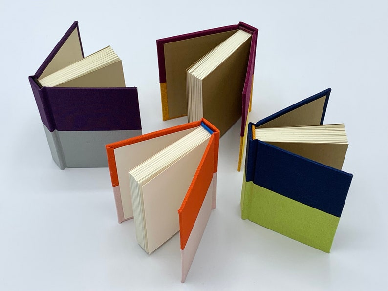 Handmade Hardcover Mini Pocket Notebook / Journal / Sketchbook With ...
