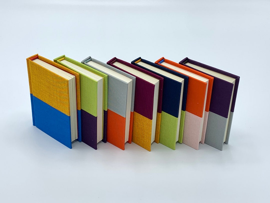 Mini Half & Half Colorblock Notebook - Etsy