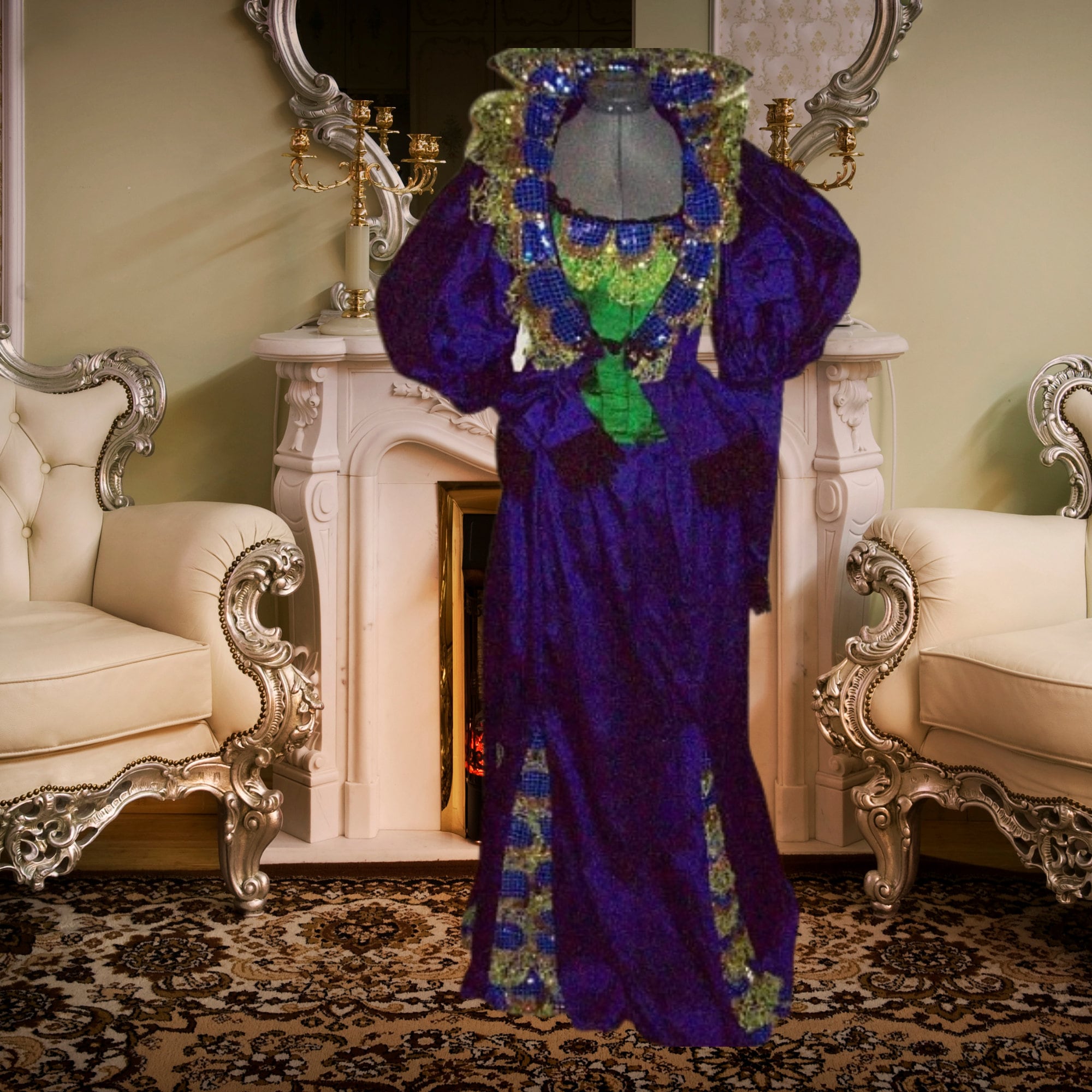 Mrs Peacock Clue Costume