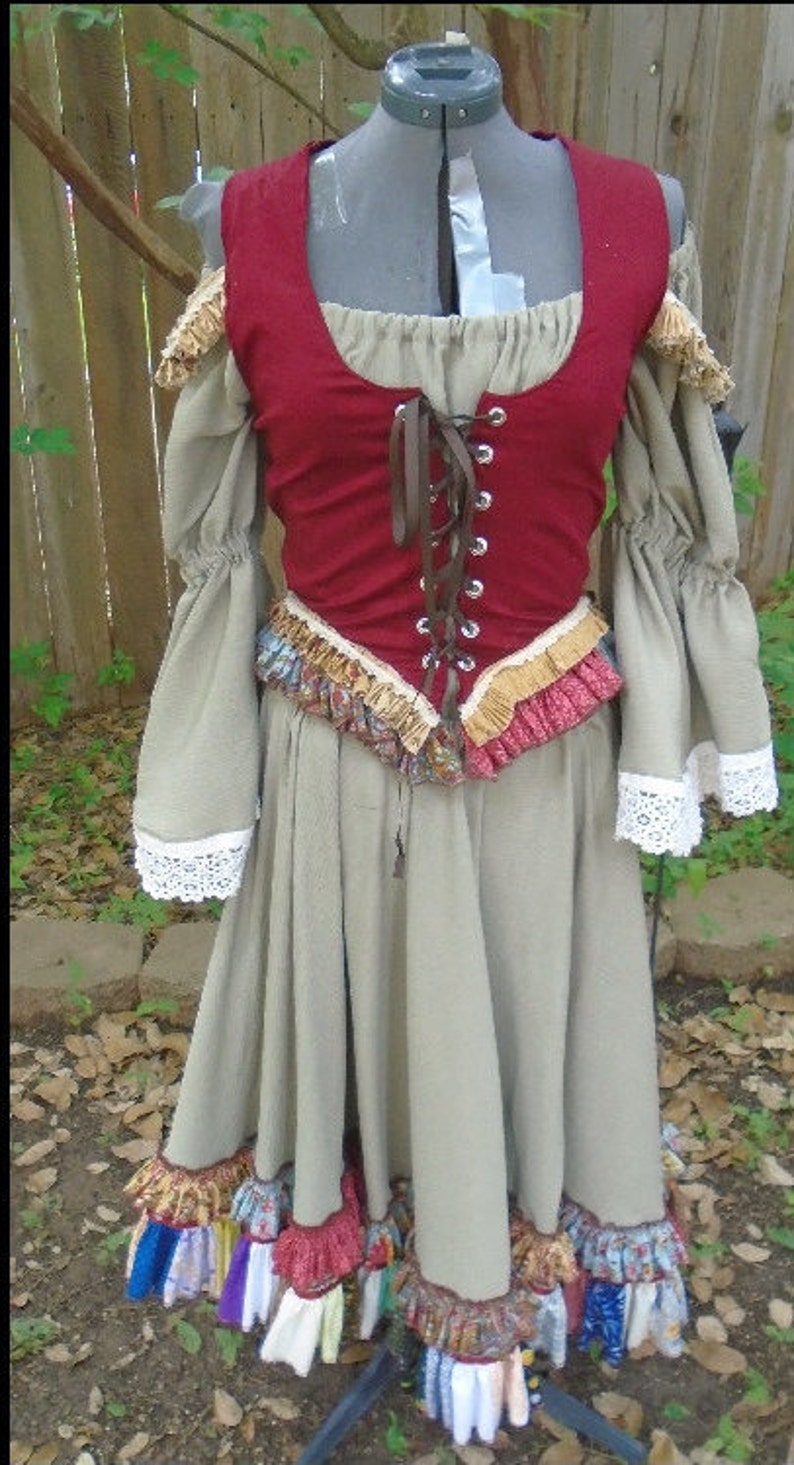 Ladies Dress, Costume, Gypsy Cowgirl , Renaissance Festival Costume ...