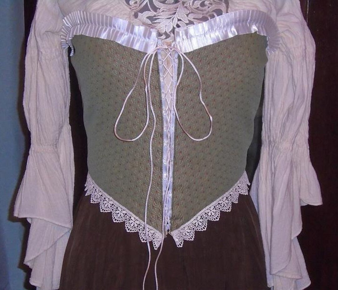 Ladies Renaissance Costume, Renaissance Corset, Steampunk Costume ...