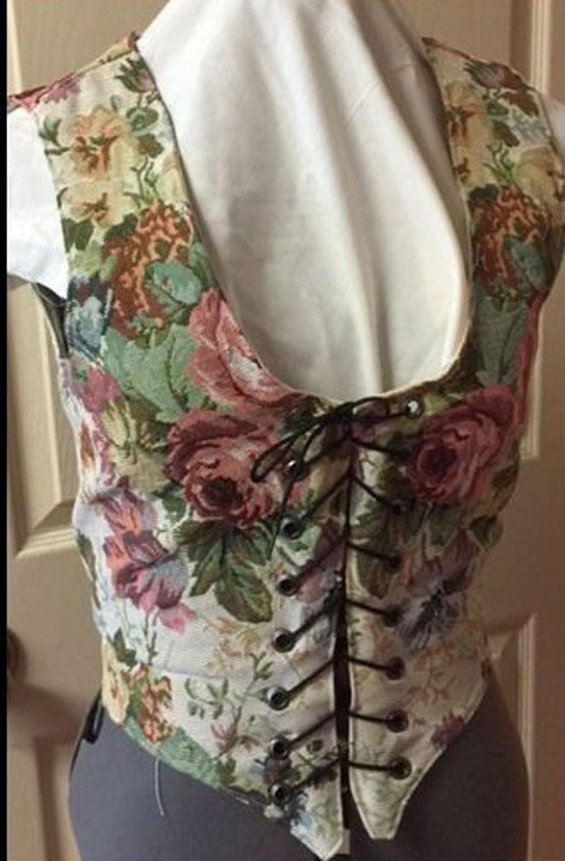 Ladies Renaissance Bodice in Various Fabrics and Colors, Vest, Costume ...