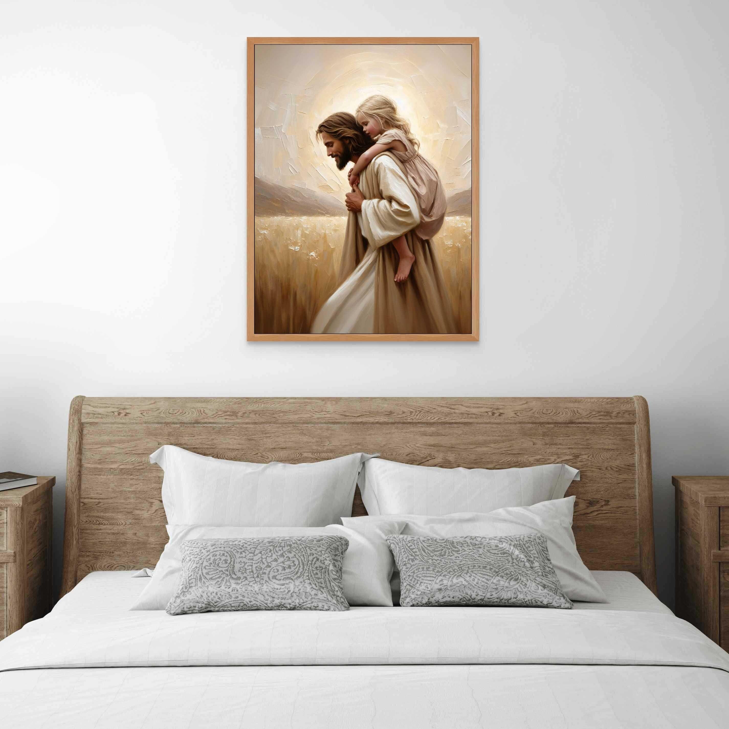 On His Shoulders, Christian Art, Jesus With Girl, Picture of Jesus, LDS ...