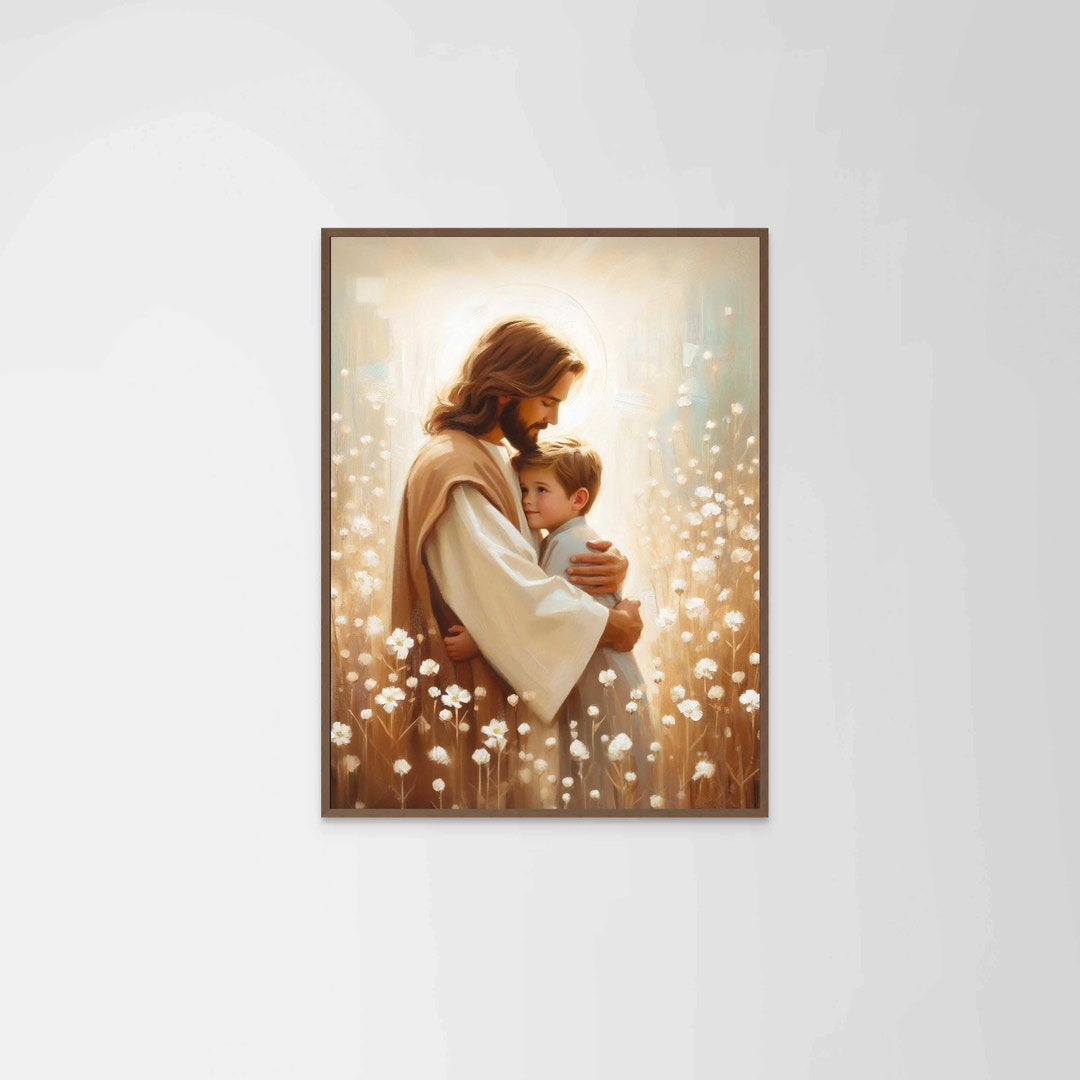 Honest Love, Christian Art, Jesus With Boy, Jesus Wall Art, LDS Art ...