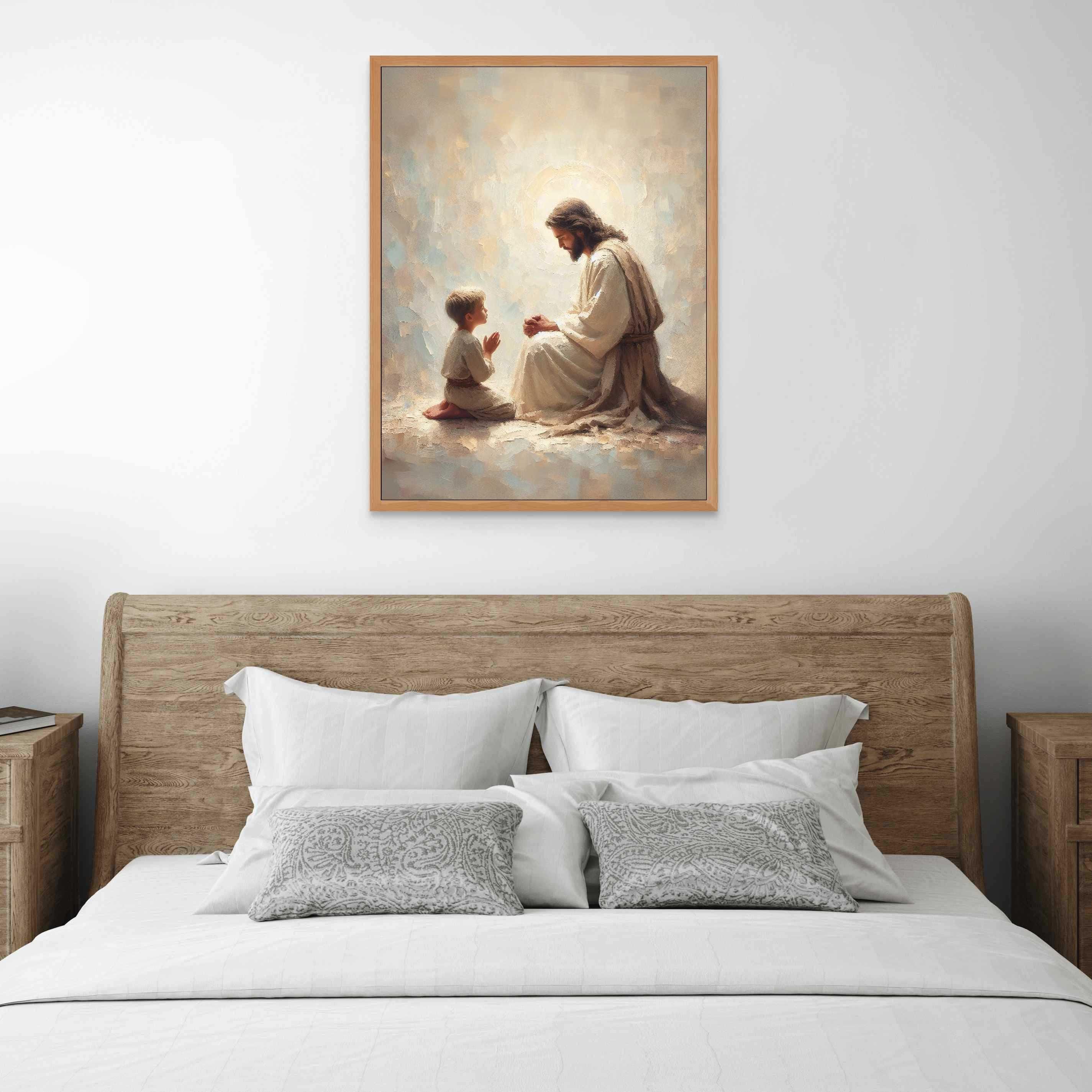 Jesus and Boy Praying, Christian Art, Jesus With Boy, Jesus Art, LDS ...