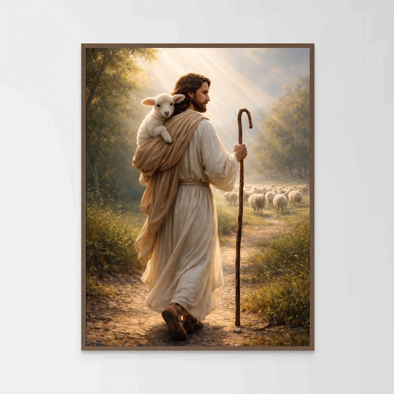 Christliches bild lamm - Etsy.de