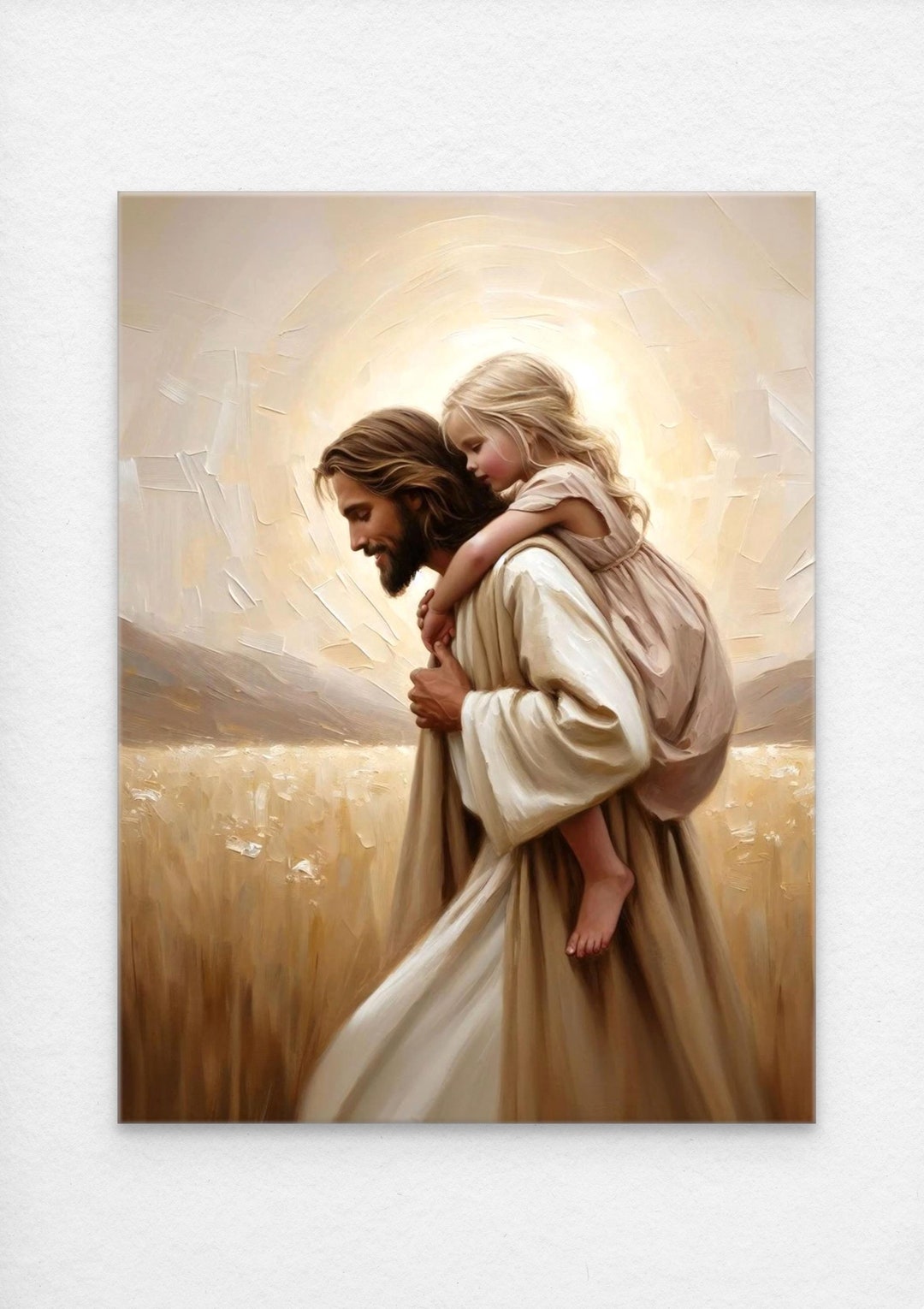 On His Shoulders, Christian Art, Jesus With Girl, Picture of Jesus, LDS ...
