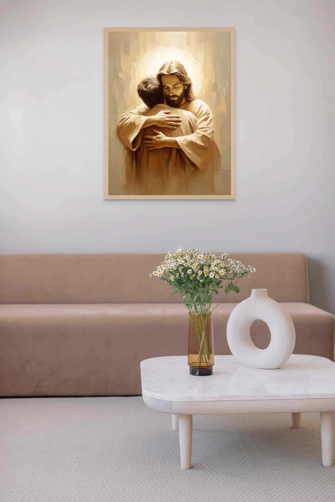 Loved and Accepted, Christian Art, Jesus and Man, Picture of Jesus ...