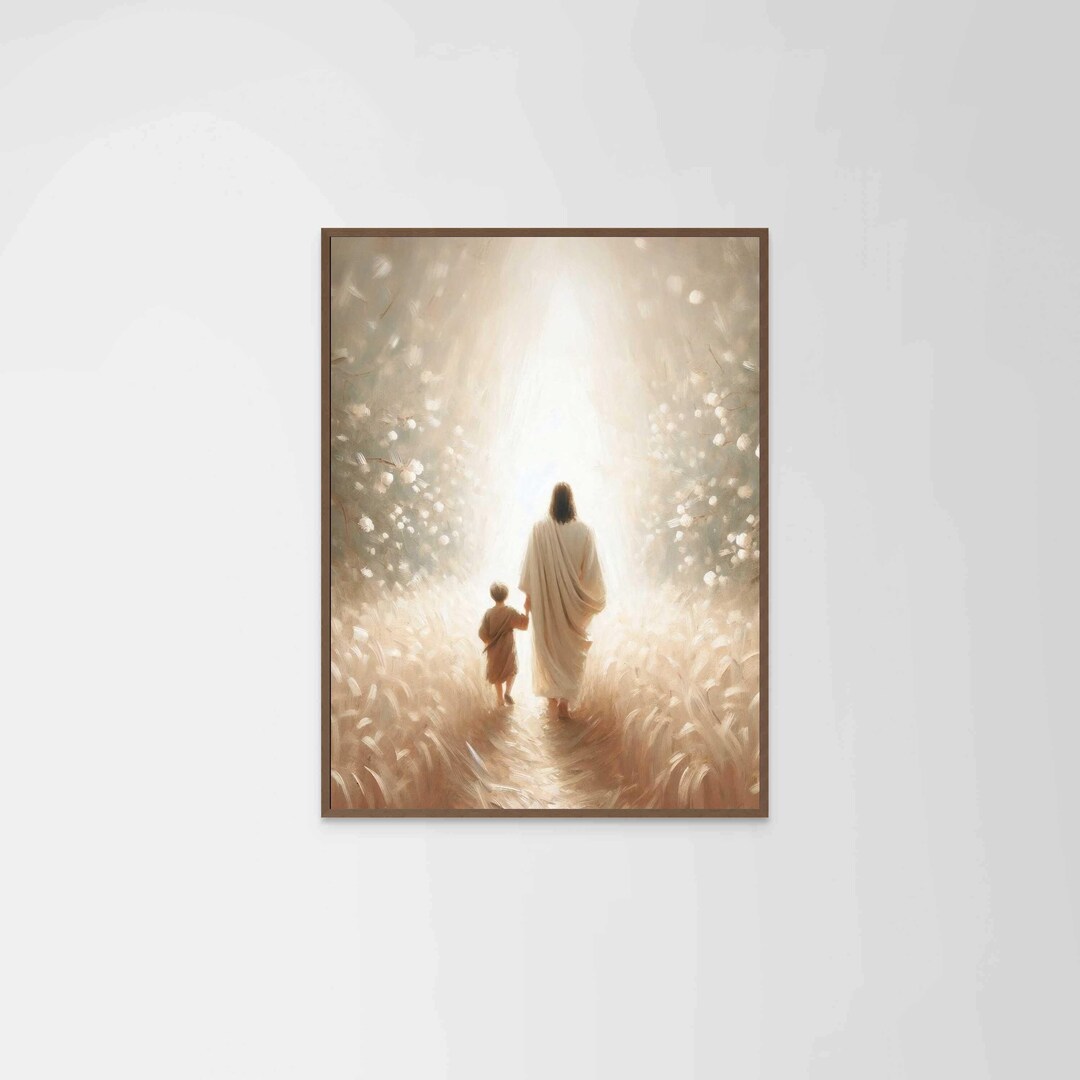 Guide Him Home, Christian Painting, Jesus With Boy, Jesus Painting, LDS ...