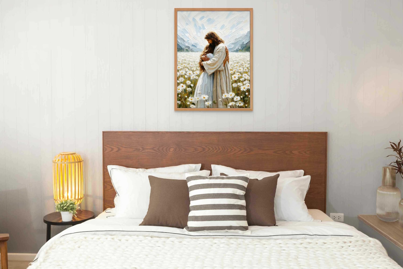 His Love, Christian Wall Art, Jesus Hugging Woman, Jesus Art, LDS ...
