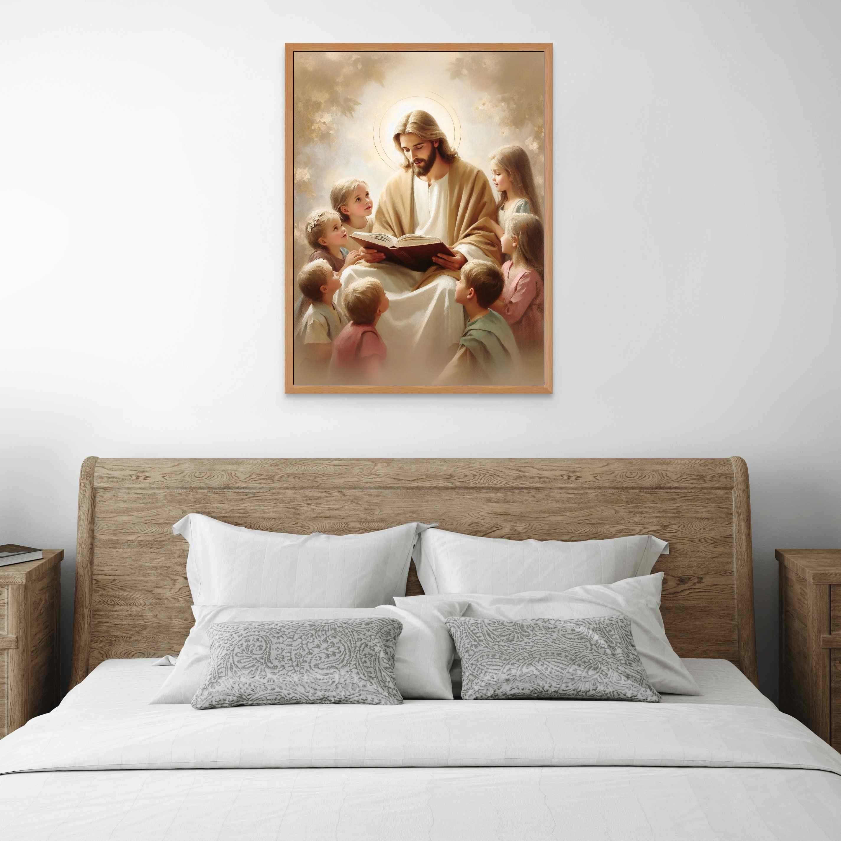 Jesus With Children, Christian Wall Art, Jesus and Kids, Jesus Picture ...