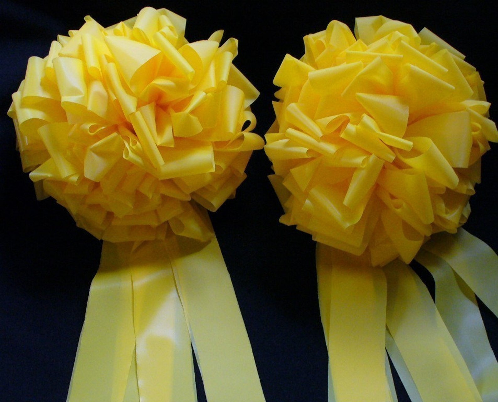 2 YELLOW RIBBON BOWS Weatherproof for the Troops - Etsy