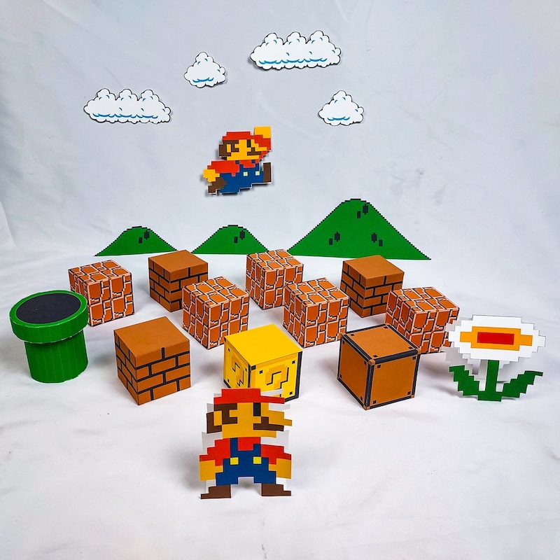 Super mario bros bloques - Etsy México